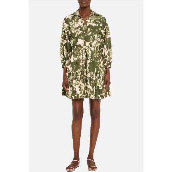 Cara Cara | Dresses | New Cara Cara Robin Dress In Olive Mill Reef ...